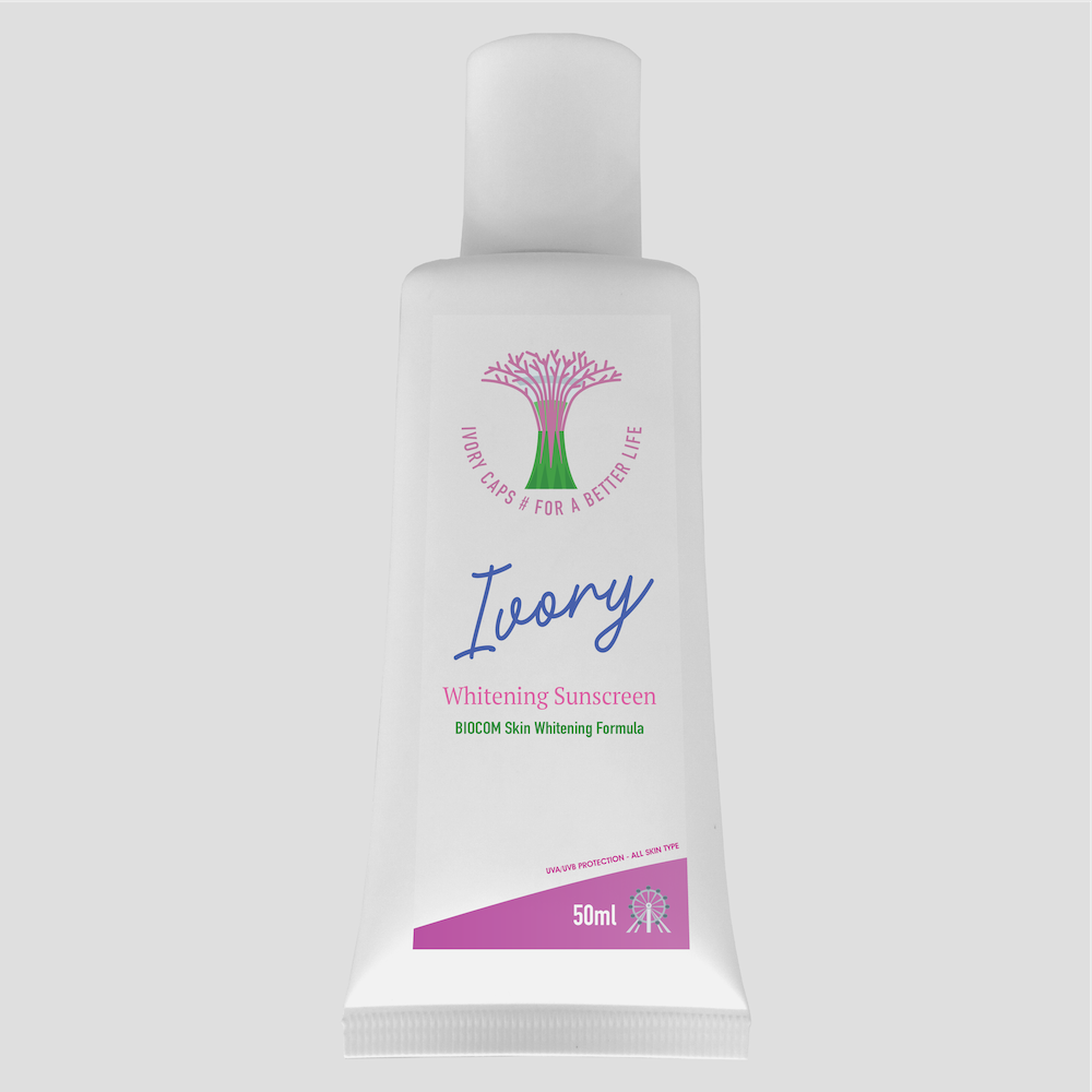 Ivory Whitening Sunscreen SPF 55 | Ivory Caps